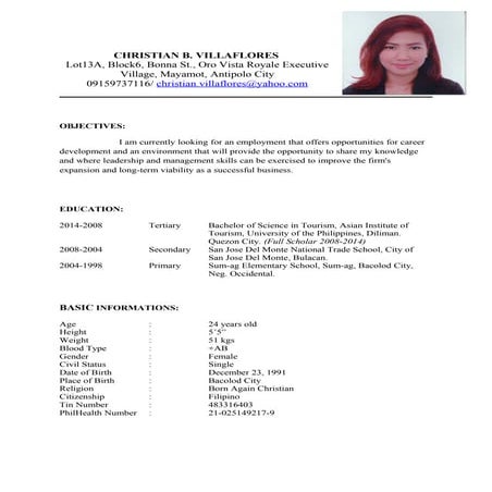 My Resume (TIN) | DOC