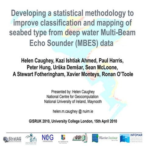 5a 2 Developing A Statistical Methodology To Improve Classification And Mapping Of Seabed Type