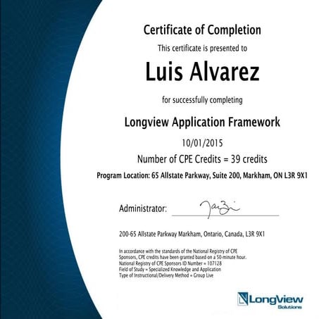 Longview Application Framework (2) | PDF