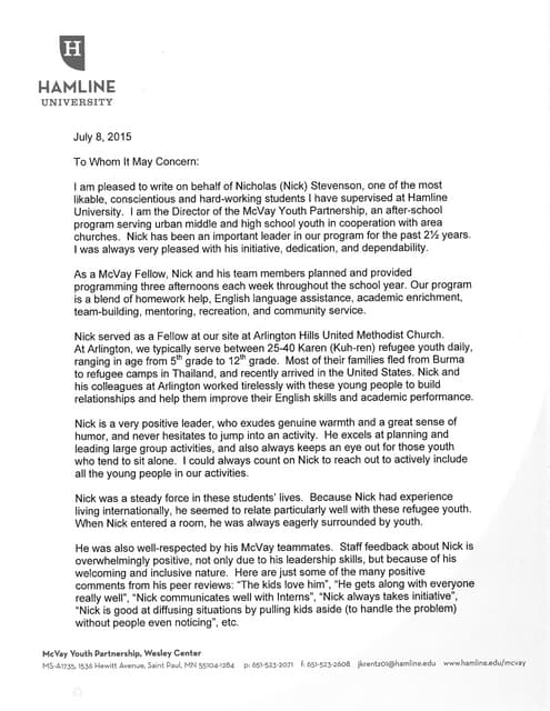 Letter of Recommendation for Jennifer Avalos | DOCX
