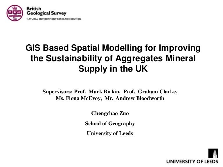 5a3gis Based Spatial Modelling For Improving The Sustainability Of