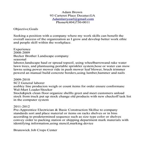 ALS Resume 2015 | PDF
