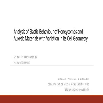 Finite Element Analysis of honeycomb using Abaqus | PDF