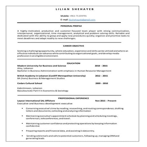 Final resume | PDF