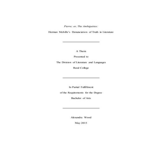 Biography of herman melville | PDF