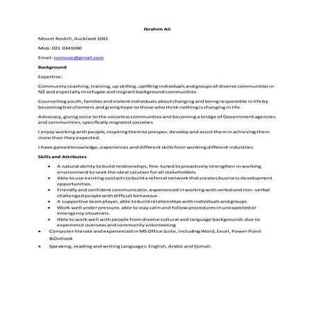 Ibrahim Ali CV 1 | PDF