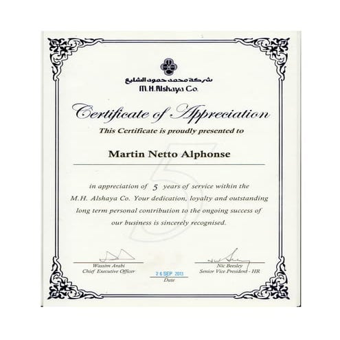 Appreciation Award | PDF