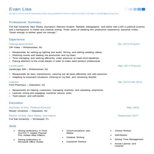 Liss Resume 2 | DOCX