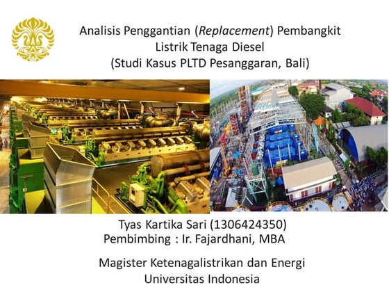 (PLTD) pembangkit listrik tenaga diesel | PPTX