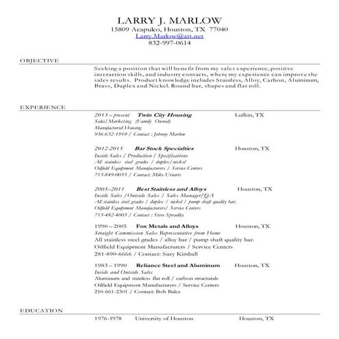 Charles E Rose Resume...updated 5-20-15 | DOCX