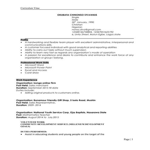 original cv | PDF