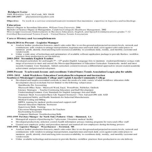 Lowe Resume | DOCX