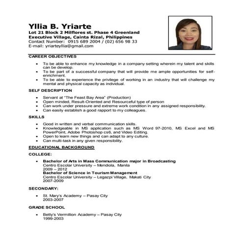 YBY RESUME | DOCX