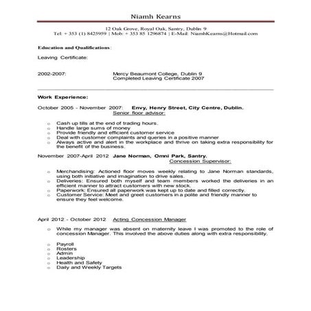 Sandys Resume | PDF