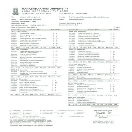 Transcription of Study and Certificate of Internships | PDF