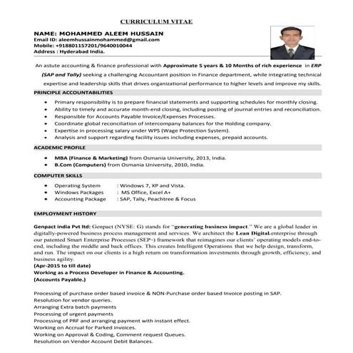 Aleem CV | PDF
