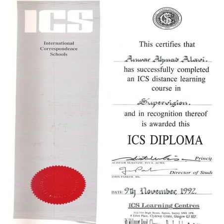ICS UK Supervision 1992 | PDF
