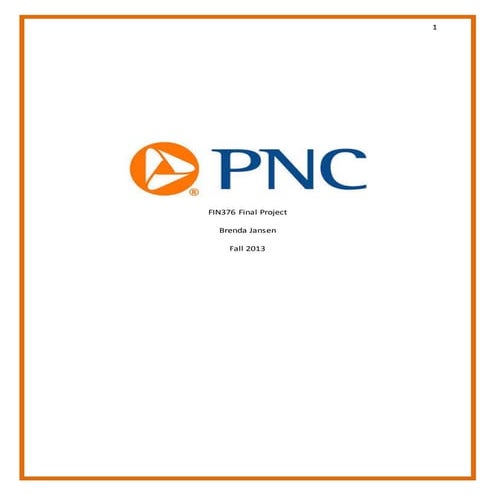 FIN376-Jansen-PNC Analysis | PDF