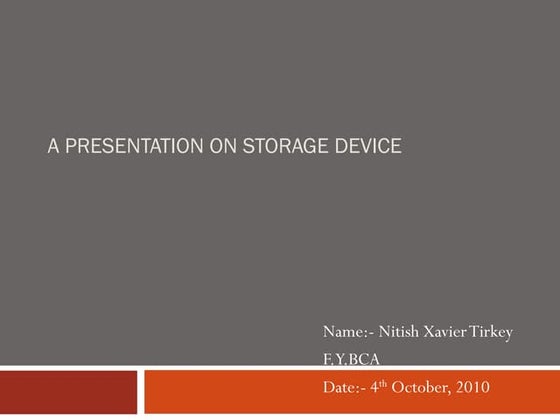 Presentation On Output Device Ppt