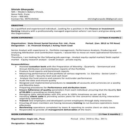 Resume - Shirish Ghorpade | PDF