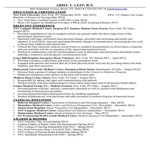*Ariel Leff's Resume | PDF