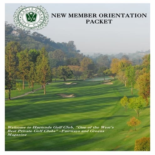 New Member Orientation Packet | PDF