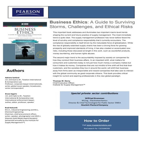 Business Ethics Brochure | PDF