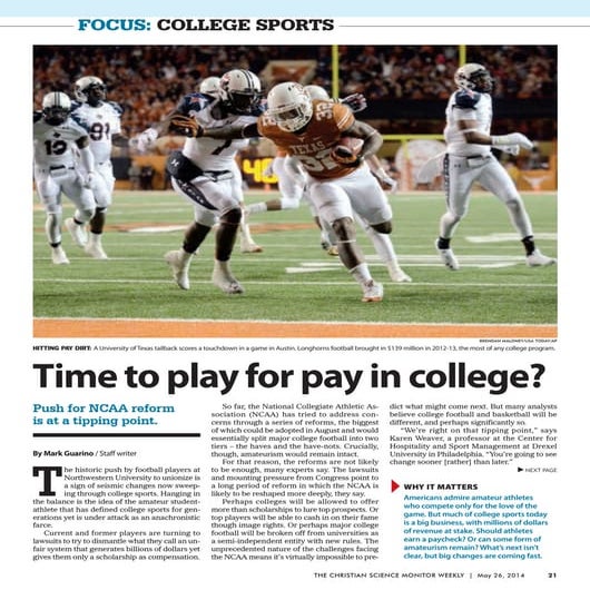 Why college athletes should be paid | PPTX