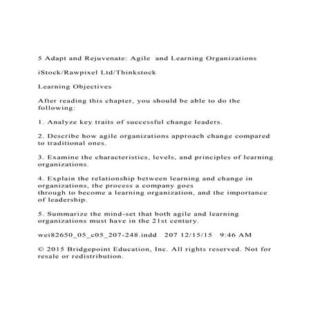 5 Adapt and Rejuvenate Agile and Learning Organizationsi.docx