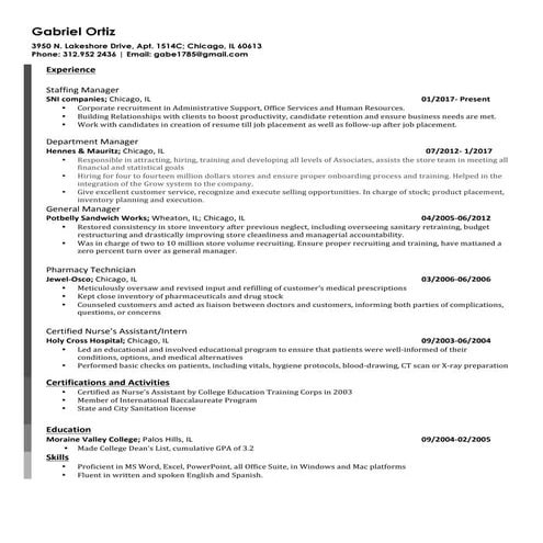 Gabriel Ortiz Resume | PDF