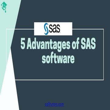 5 advantages of sas software | PPT