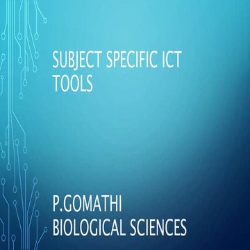 Specific ICT Tools | PPT