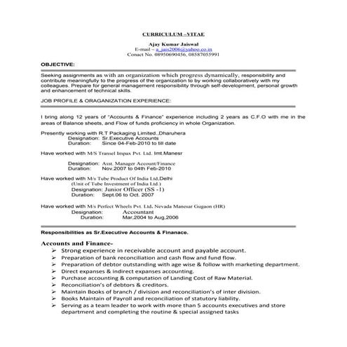 Curriculum Vitae Updated - Mark Eugene Odero | DOCX