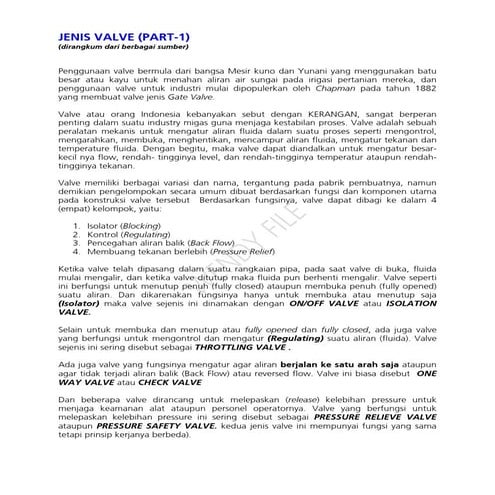 jenis valve part-1 | PDF