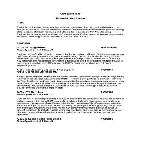 Curriculum Vitae Giuseppe Fiorentino Ve | PDF