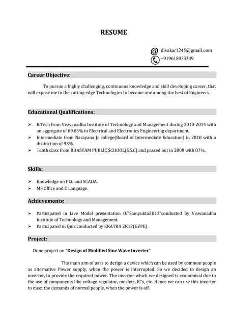 VINOTH RESUME UPDATED | DOCX