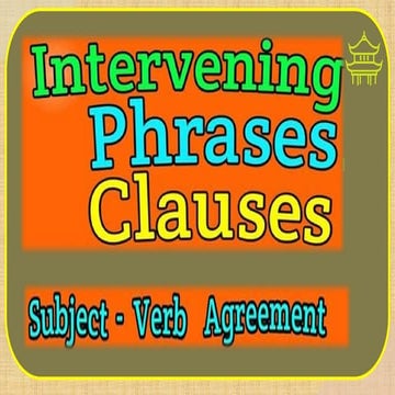 Agreement with intervening phrases qpptx | PPTX
