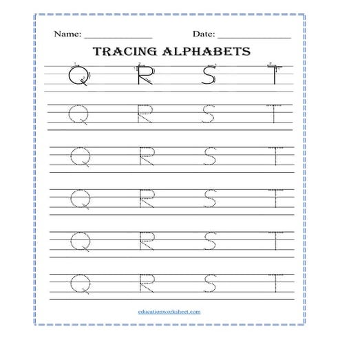 Uppercase alphabet worksheets | PDF | Education