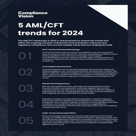 Compliance Vision: 5 AML / CFT trends for 2024 | PDF