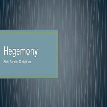 Hegemony | PPTX