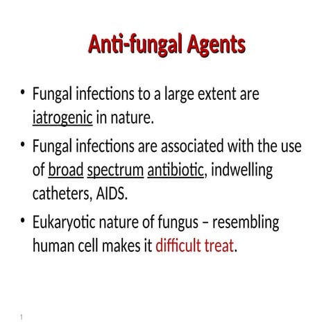 (5) Anti-fungal agents hhdantivirals.ppt