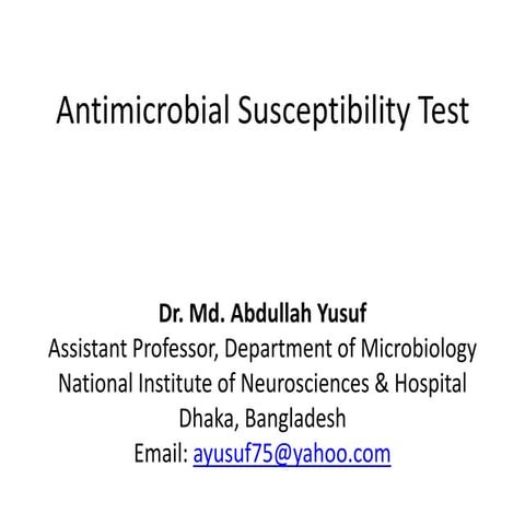 Antimicrobial susceptibility test 2017 | PDF