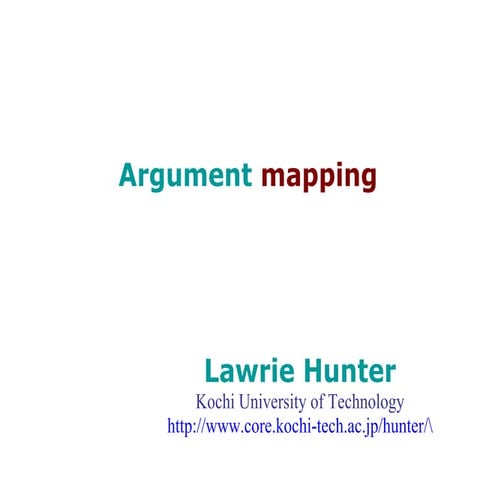 09. Argument mapping | PPT