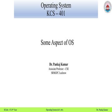 Aspect 0f Operating System | PPTX