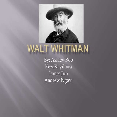 5B Walt Whitman | PPT