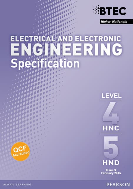 BTEC FIRST DIPLOMA ENGINEERING | PDF