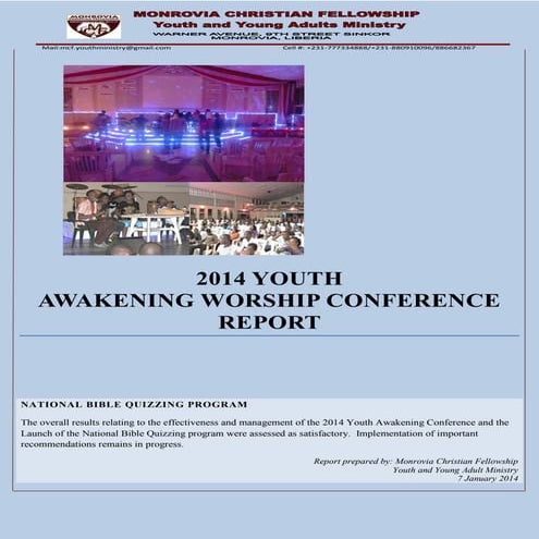 2014 YOUTH AWAKENING WORSHIP CONFERENCE REPORT | PDF | Free Download