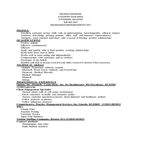 RESUME JAN 2016 | DOCX