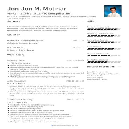 CV_Jon-Jon_M._Molinar_2016 | PDF