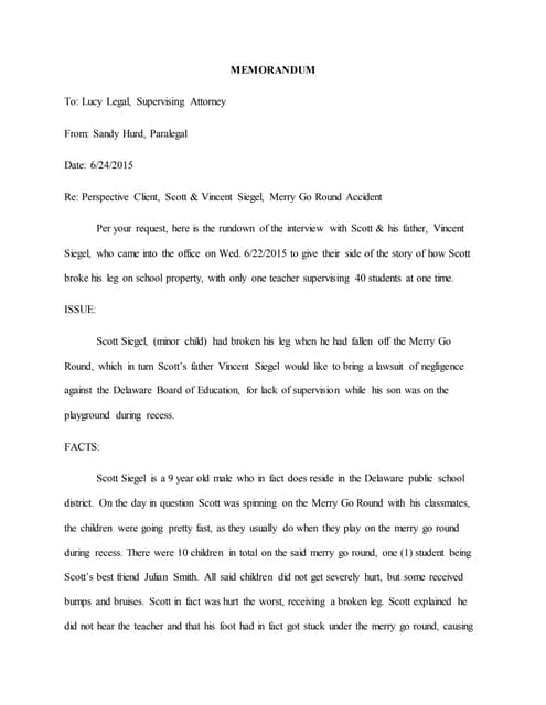 Objective memo | PDF